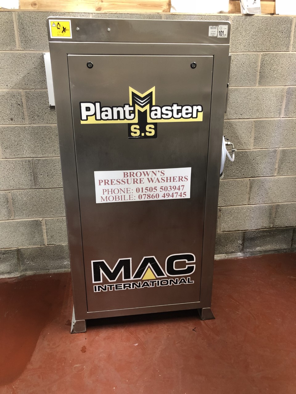 Used MAC Plantmaster Hot Static Stainless Steel Pressure Washer - Brown ...