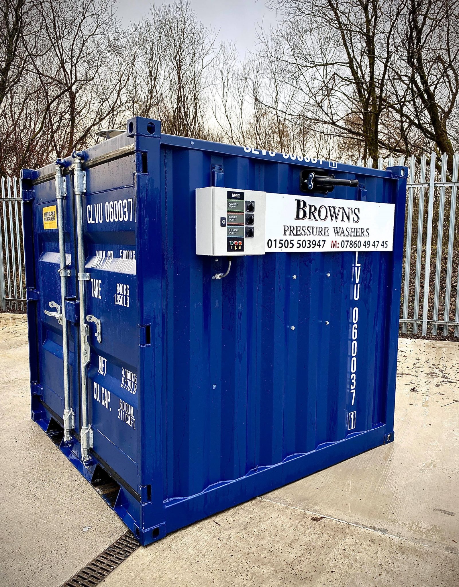 Container Wash System - Browns Pressure Washers Ltd